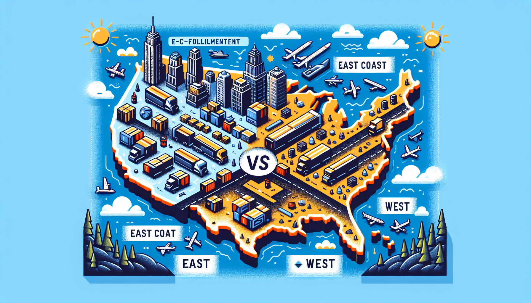 E-Commerce Showdown: The East Coast and West Coast Face Off in Fulfillment Strategies ...